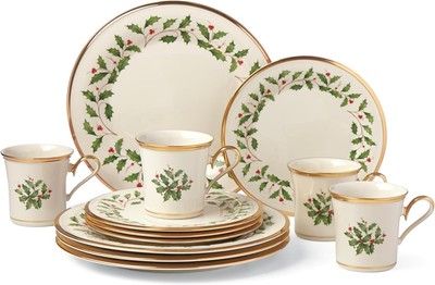 LENOX 12 PIECE HOLIDAY DINNERWARE SET in Original Packaging Brand New ...