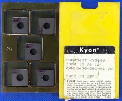 5 pieces KENNAMETAL SNGA 15 06 12T Ceramic Inserts; Grade KY3000 🎯 ...