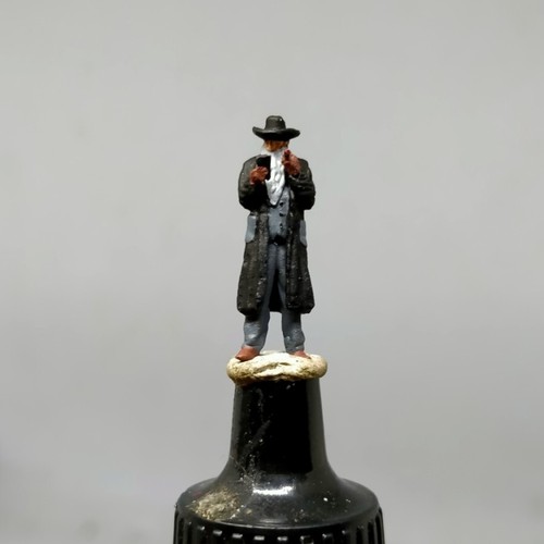 Cowboy smoking HO 1:87 miniature figure not preiser | eBay