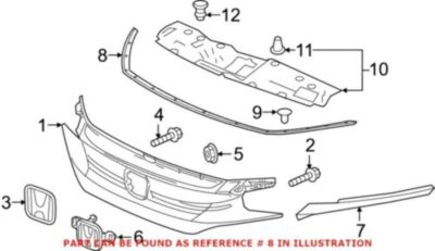 New Genuine Honda Civic Hood Seal Rubber OE 74146TEAT00 | eBay