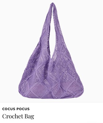 Cocus Pocus purple crochet bag | eBay