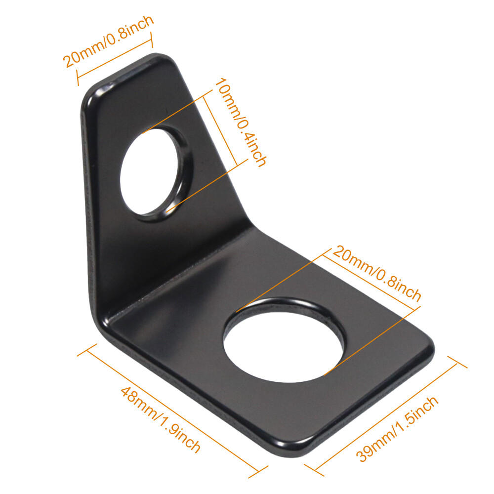 90 Degree Angle Bracket 5-Piece Seat Belt Mounting Bracket Kit - 90 ...