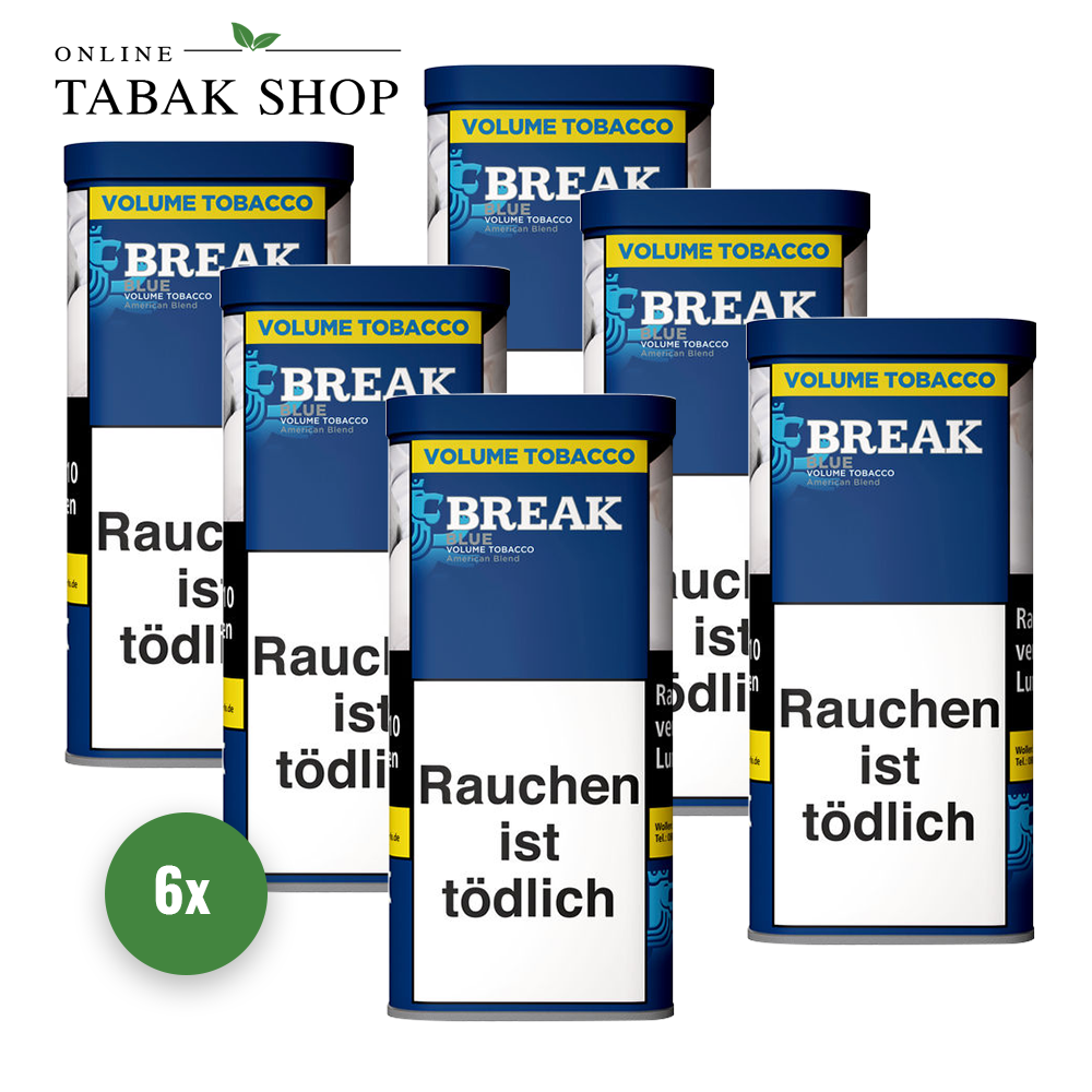6x Break Blue/Blau Volumen Tabak 100g Zigarettentabak / Tabak | eBay