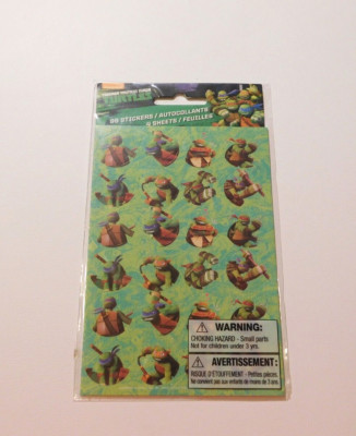 TMNT 96 Stickers Autocollants 4 Stickerfitti Sheets Sealed Package | eBay