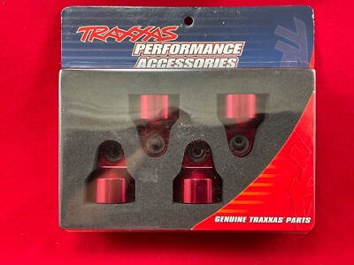 Traxxas 7764R Shock Caps Aluminum RED Anodized GTX Shocks X-MAXX XRT 8s ...