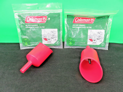 2 Coleman Filter Funnels NOS Overfill Protection | eBay