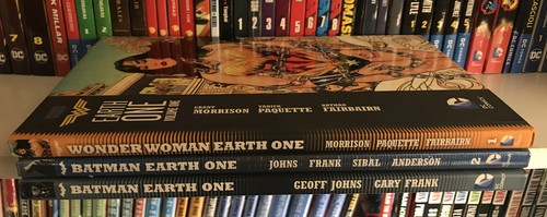 Batman + Wonder Woman Earth One Vol 1 2 Hardcover HC Lot Johns Frank DC ...
