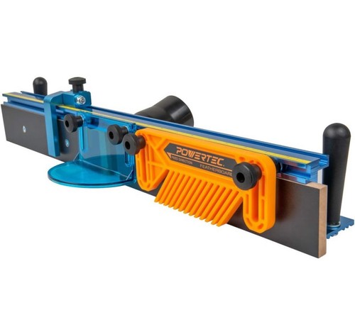 POWERTEC Deluxe Router Table Fence System 3-3/8"-Tall 24"L w/ Dust ...