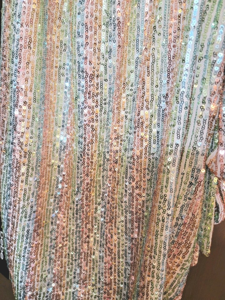 BEBE Sequin Tie Front Dress-size Sm- Has Tags, | eBay