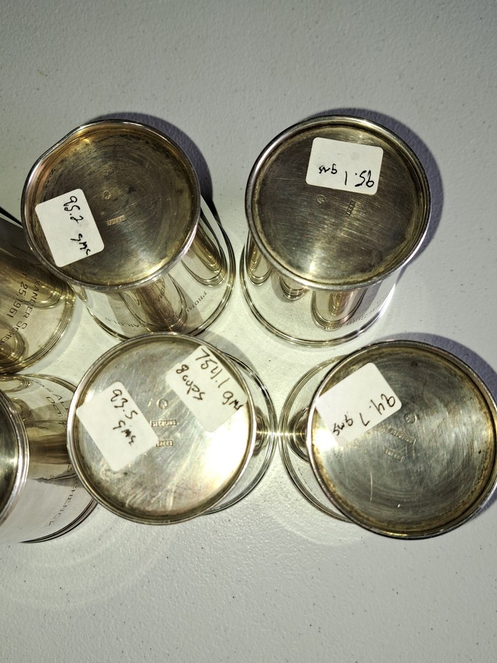 8 Benjamin Trees Sterling Silver Horse Race Trophy Mint Julep Kentucky ...