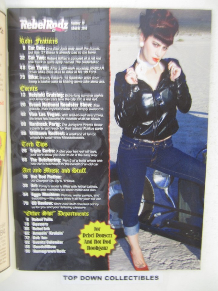 Rebel Rodz Magazine August 2010 Viva Las Vegas, People, Pinups, and ...