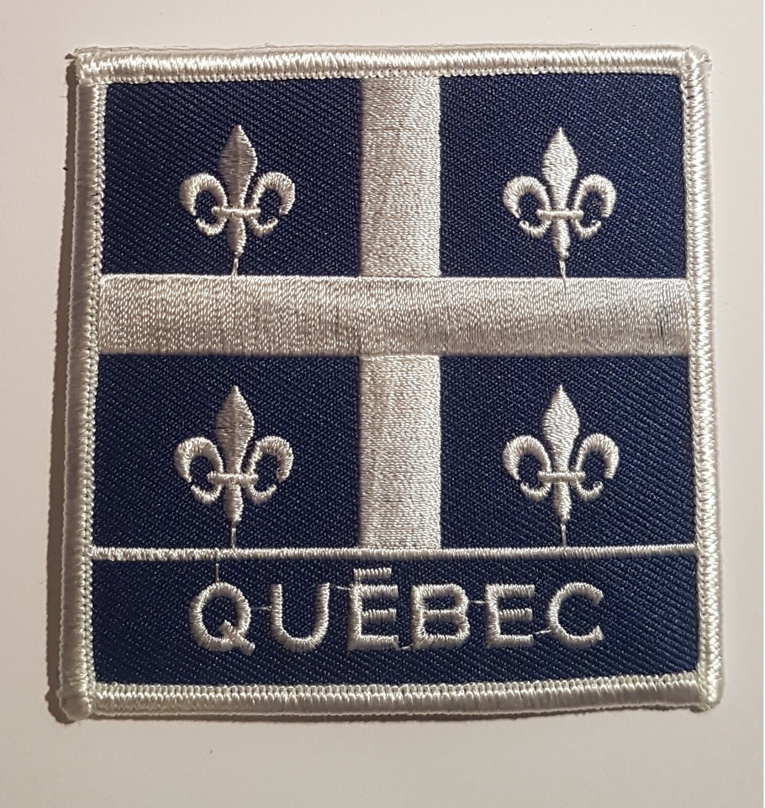 High Quality Quebec crest Embroidered Iron On Patch Square 3" - 7.5cm ...