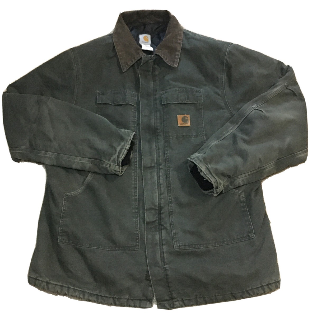 Carhartt C26 MOS Mens 2XL Tall Canvas Work Jacket Quilted Carhartt C26 MOS Mens 2XL Tall Canvas Work Jacket Quilted
