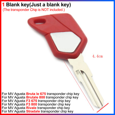Blank key, For MV Agusta Bruta le 675, Brutale 800, F3 675/800, Rivale ...