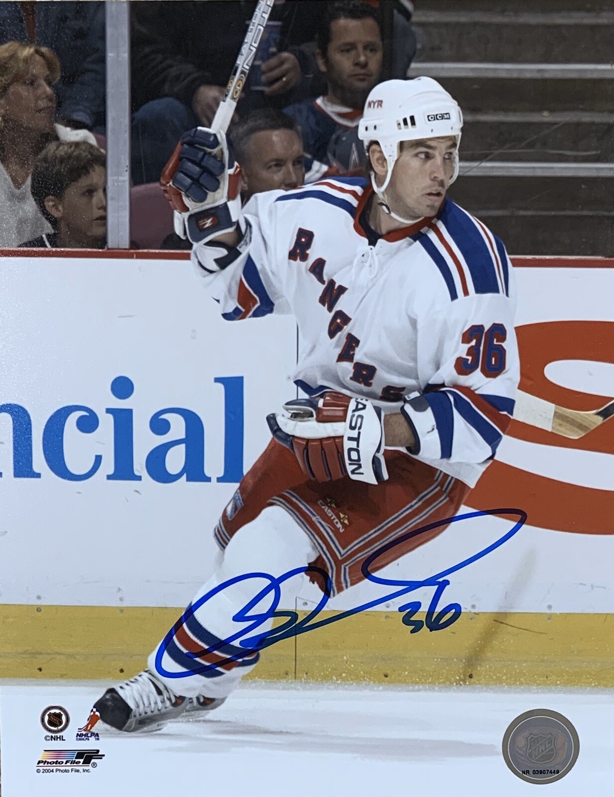 Matt Barnaby New York Rangers Right Wing Autographed 8x10 | eBay