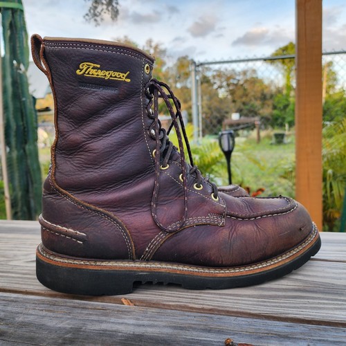 Thorogood 814-4141 Men's Leather Moc Toe Work Boots USA Size 12 M ...