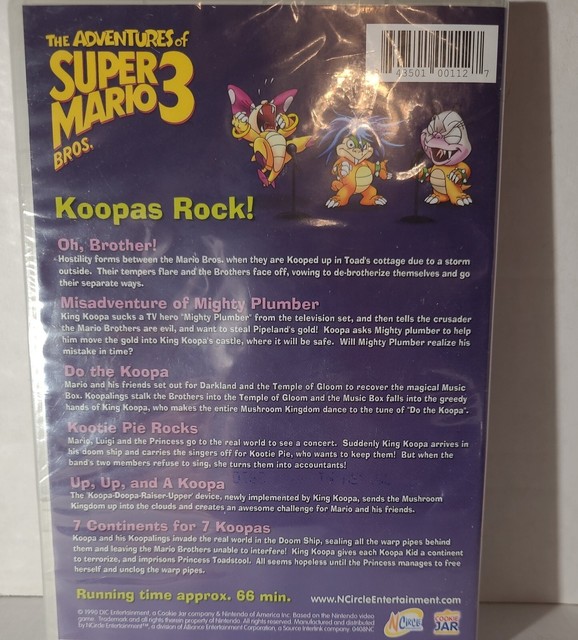 The Adventures of Super Mario Bros. 3 Koopas Rock DVD 6 Episodes ...