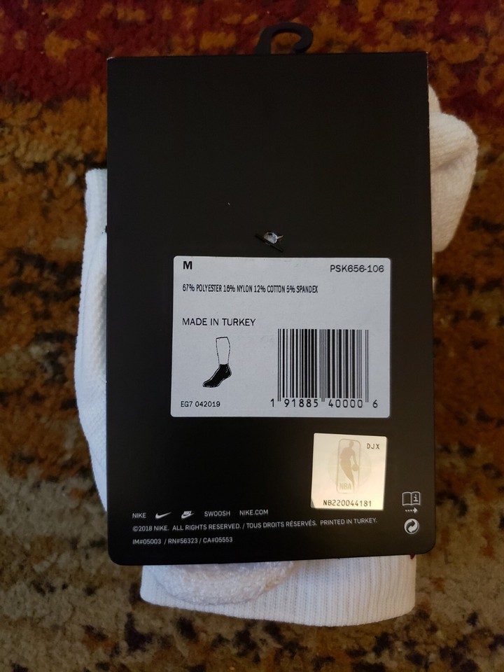 Nike Jordan Elite NBA WNBA Team Color Socks Over Calf Short Crew NWT sz ...