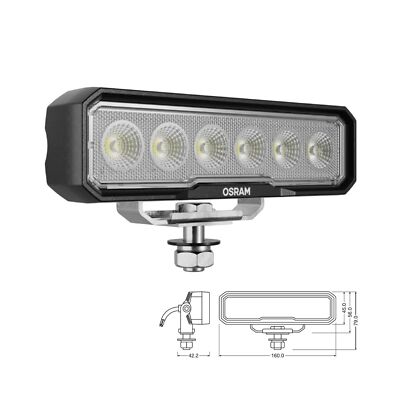 Projecteur LED 16cm Mince 15W 1500 Lumen VX150-WD Offroad Bateau ...