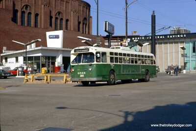 CTA Chicago Trolley Bus #9588 1971 35mm Original Kodachrome Slide | eBay