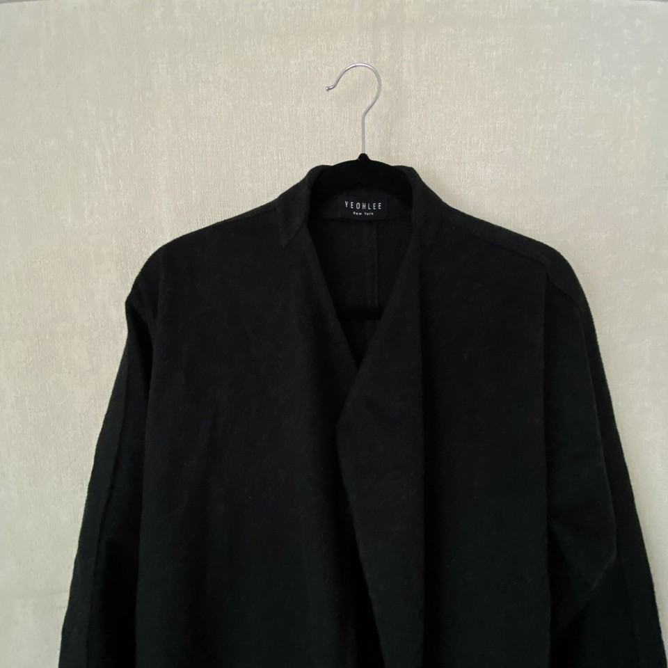 Yeohlee Long Open Coat - Size M - Wool + Alpaca Blend Made in USA | eBay