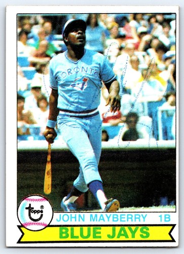 1979 Topps John Mayberry #380 Autograph / Signed in person Toronto Blue ...