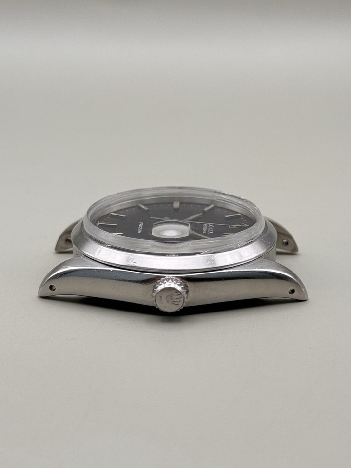Rolex Oysterdate Precision 6694 Matte Black Dial 34mm Cal. 1225 Vintage ...