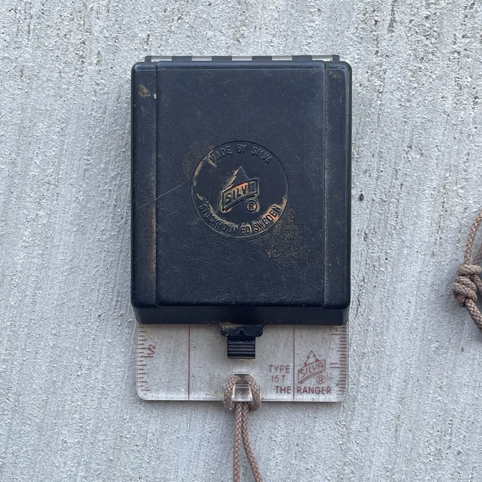 SILVA Type 15T "The Ranger" Vintage Navigation Compass w/ Cord Made in Sweden | eBay