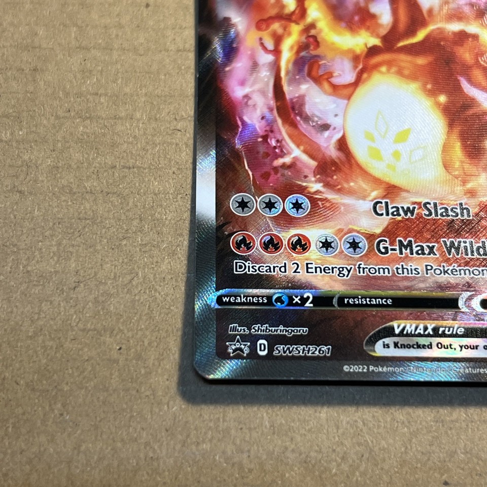 Pokémon TCG Charizard VMAX SWSH261 Black Star Promos Holo Card NM ...