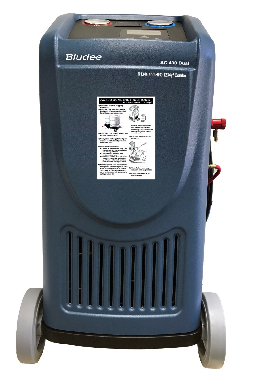 R-134A&1234yf AC service machine-fully auto Recovery& Recharge, Dual ...