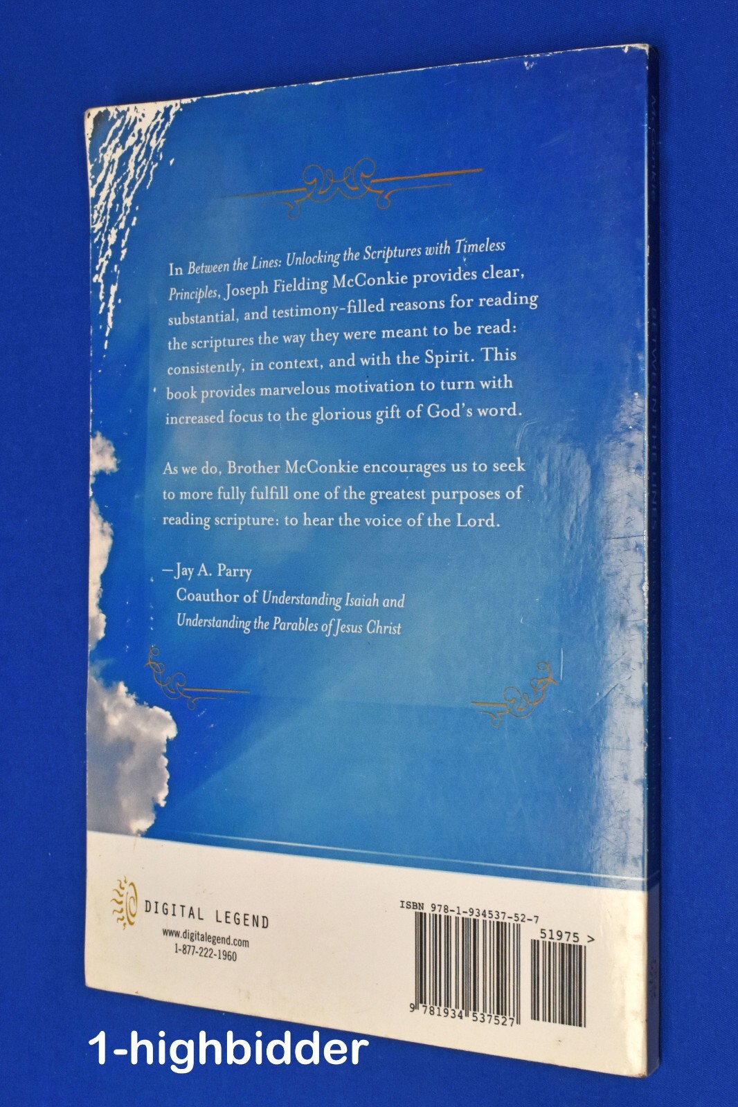 SIGNED! Between The Lines Joseph Fielding McConkie Mormon LDS Scripture ...