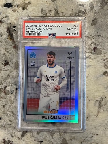 2020/21 Merlin Chrome UCL Duje Caleta-Car RC Refractor PSA 10 *256 | eBay