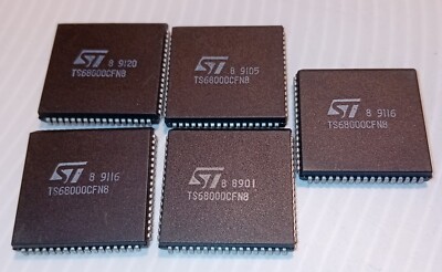 Apple Mac Atari STE Computer 5 x ST 68000 Processor CPU 68 Pin PLCC IC ...