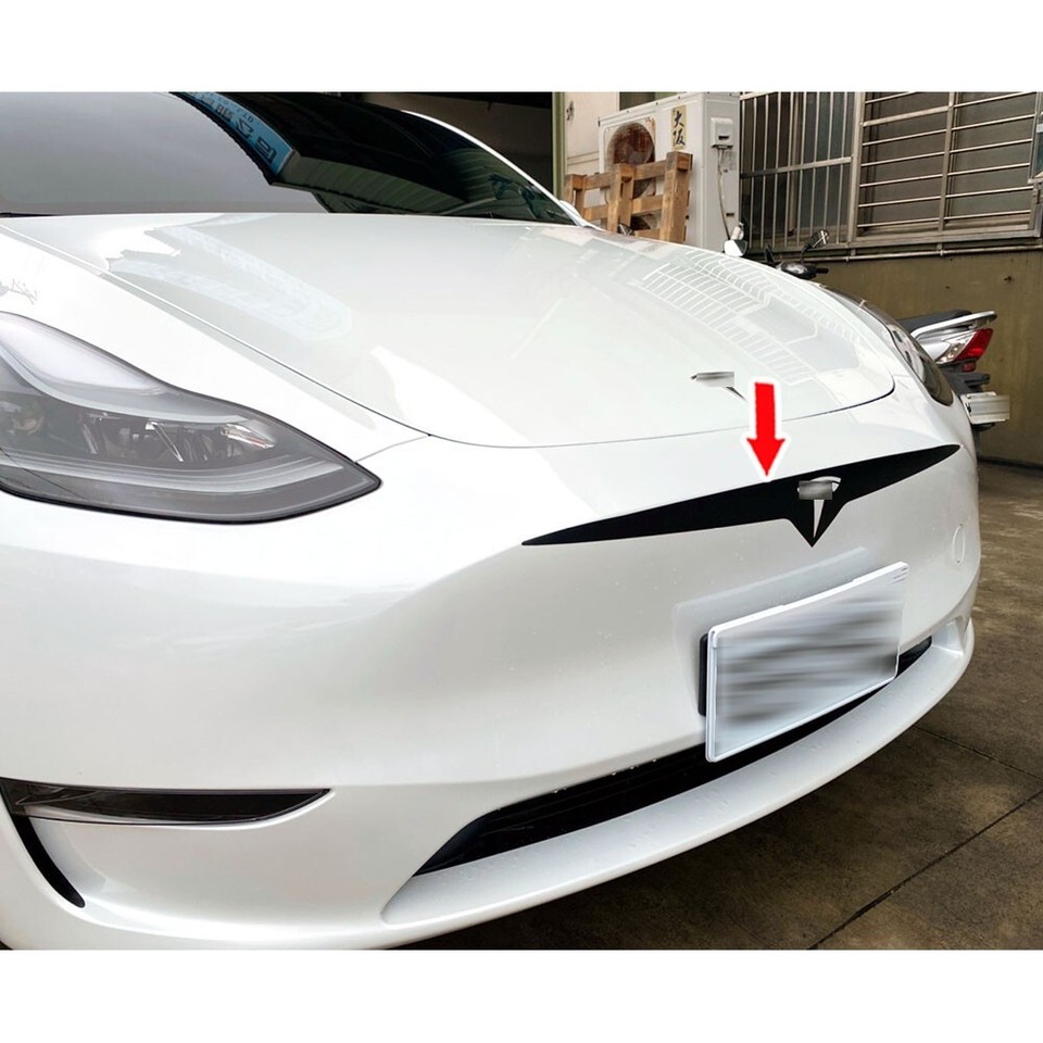 For Tesla Model Y 5DR SUV Front Grille Sticker Matte Black 1PCS 2023 | eBay