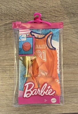 Barbie Ken Career Fashion Pack Basketball Player Jersey Shorts Trophy ...