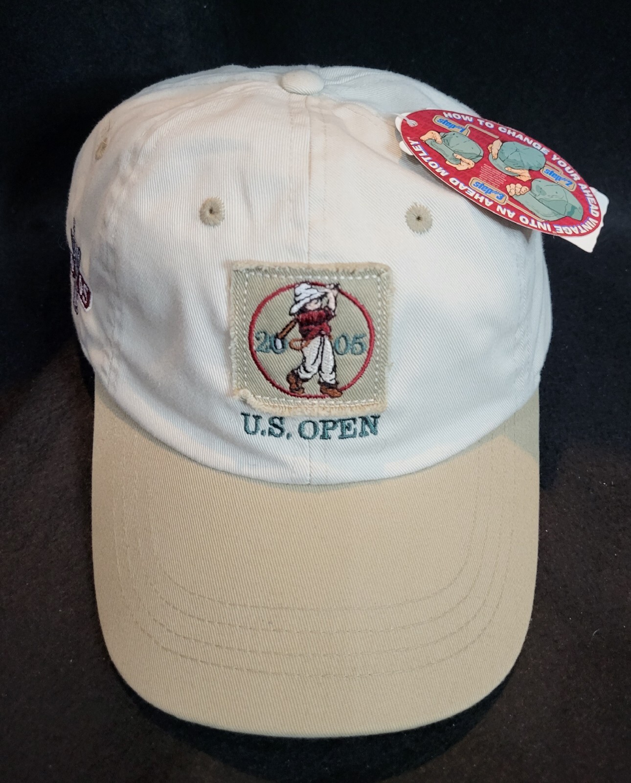 2005 US Golf Open White Ahead Vintage Strap back adjustable hat w/ Tags ...