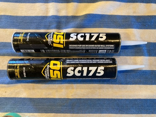 Soundproofing - 2 OSI Sc175 28 Oz. Acoustic Sealant Caulk With 3/8 ...