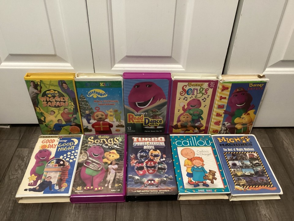Lot 24 (22 VHS & 2DVDs) Barney, Thomas, wiggles and more RARE! | eBay