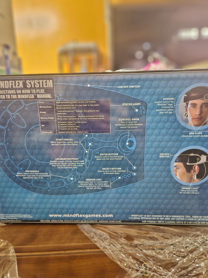 Mindflex Game by Mattel Tested Brain Wave Mind Control Telekinesis ...