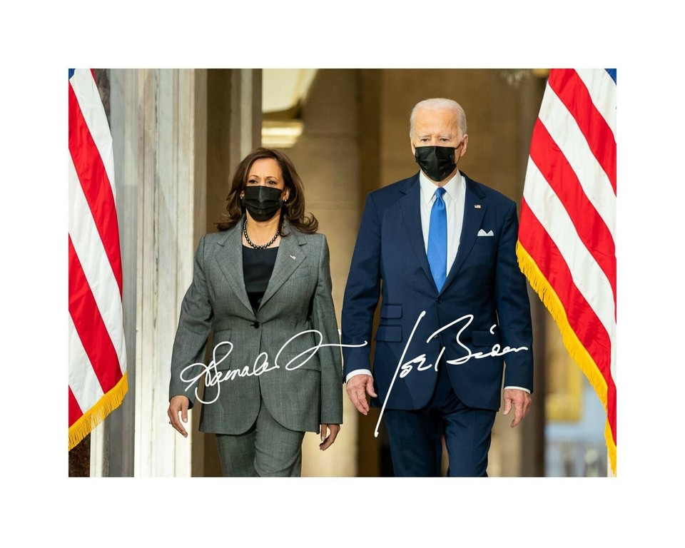 Joe Biden & Kamala Harris Signed 8x10 photo print democrat autographed ...