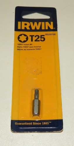 Irwin T25 Torx Insert Bit - New in Package | eBay