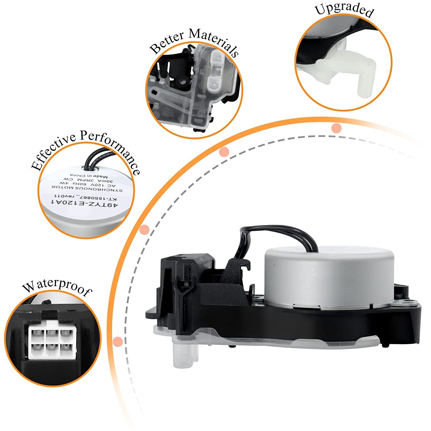 W10913953 Shift Actuator Compatible with Whirlpool W10597177 W10815026 ...