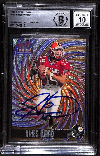 1998 Revolution 115 Hines Ward BGS Auto 10 Autographed BAS Authentic ...
