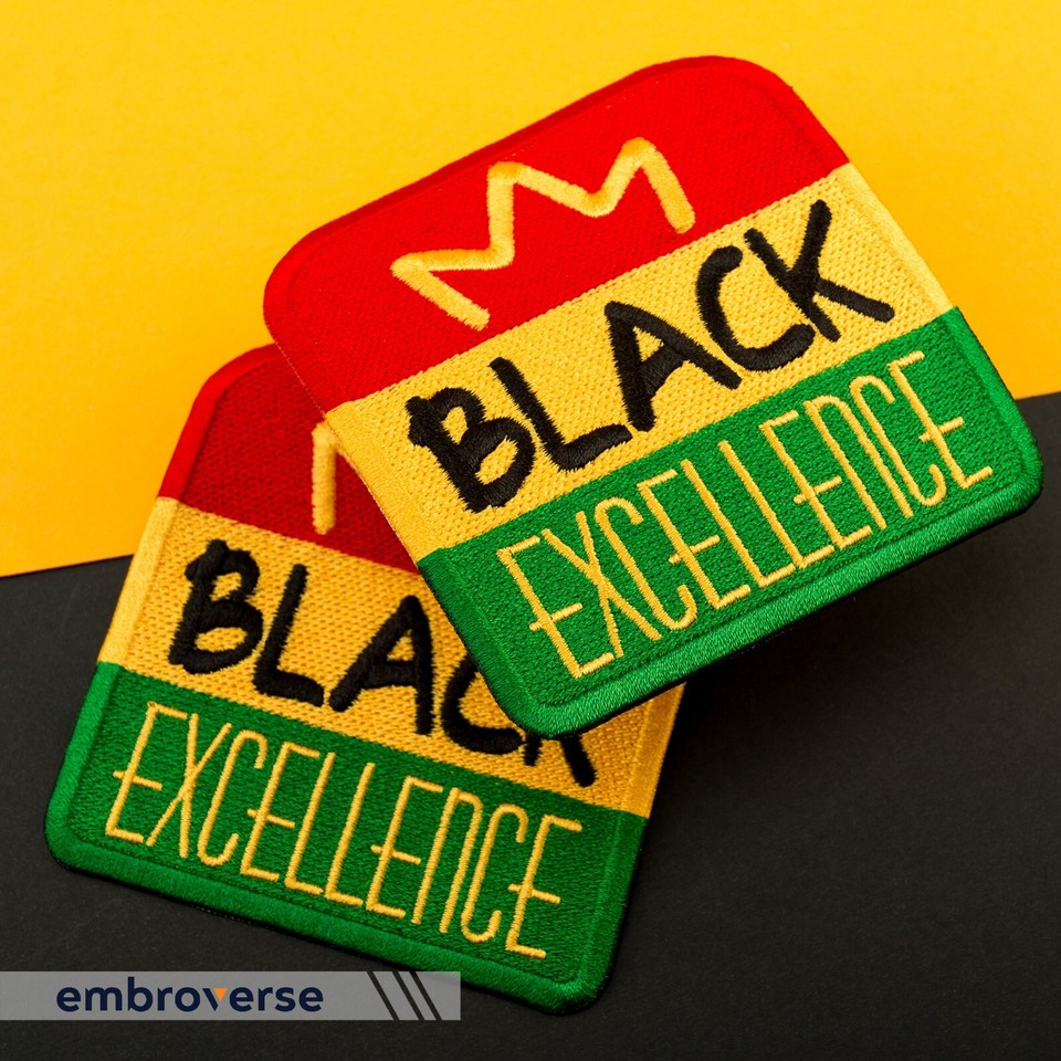 Black Excellence Patch - Melanin Pride - African Tri-Color ...