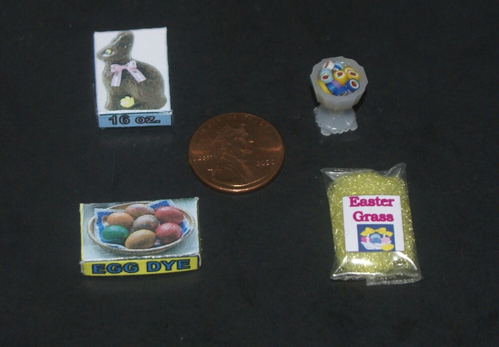 1:12 Scale Easter Set Dollhouse Miniatures | eBay