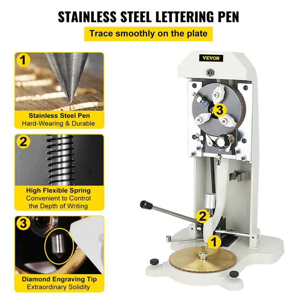 VEVOR Ring Engraver Rings Inner Engraving Inside Ring Letter Engraving ...