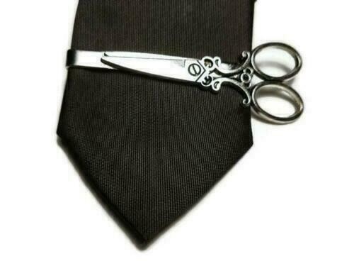 Dazzling Special Excellent Men's Scissors Design Barbers Handmade Tie ...