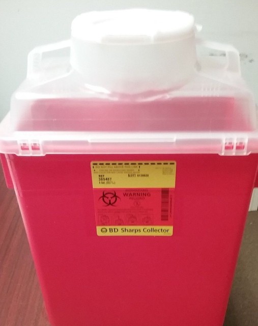 BD Sharps Collector 6 Gal. Red Each 305457 Case of 12 for sale online ...