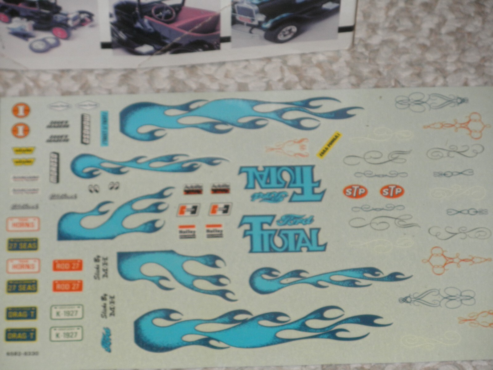SET OF VINTAGE MODEL DECALS FROM AMT MODEL T FORD 1/25TH SCALE | eBay