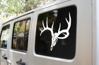 Deer Skull Car Window Vinyl Decal Hunting Truck Graphic Antlers ...